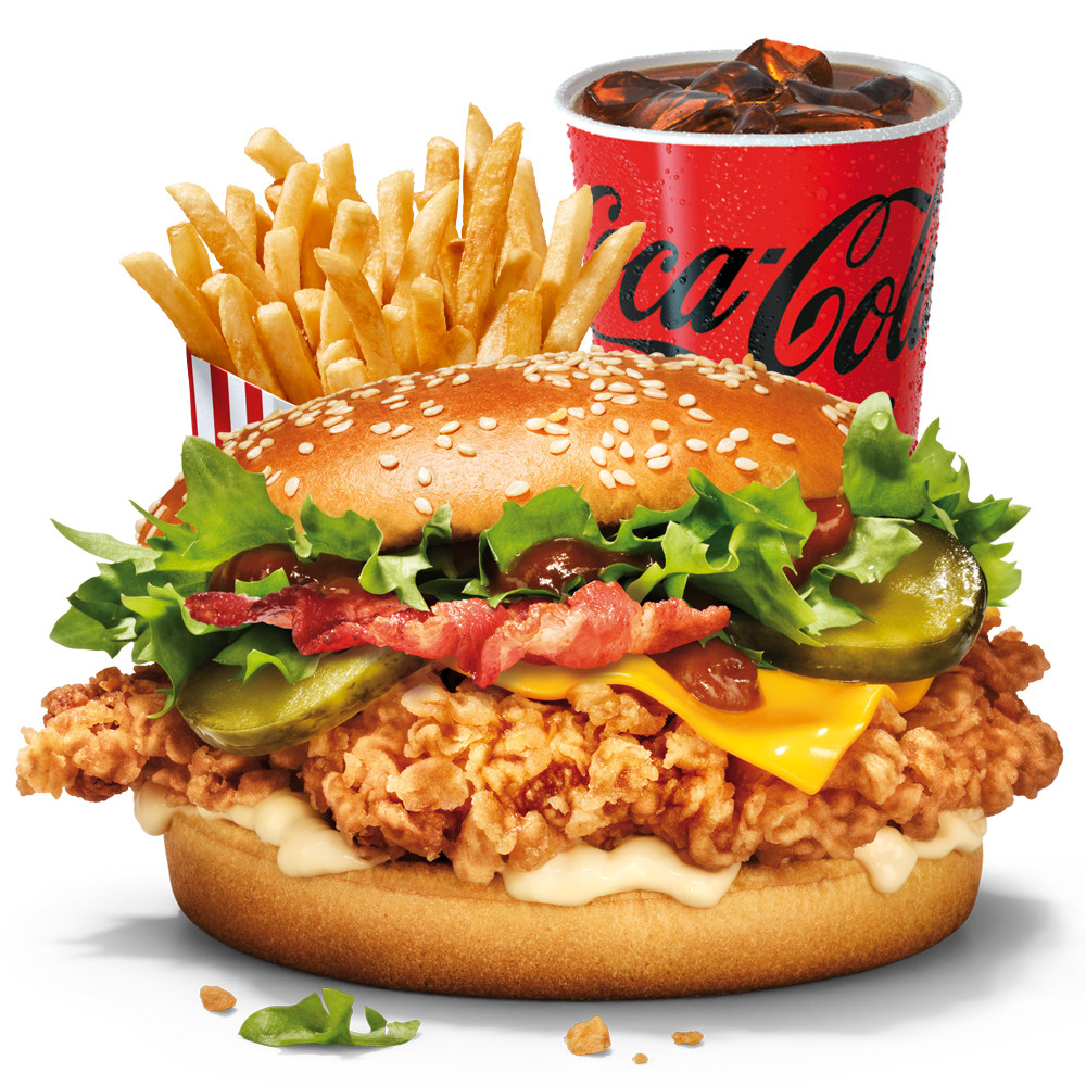 Kentucky Zinger Bacon Deluxe Burger Menu